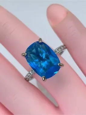 Swarovski | Jewelry | Swarovski Crystal Elements Bright Blue Crystal ...